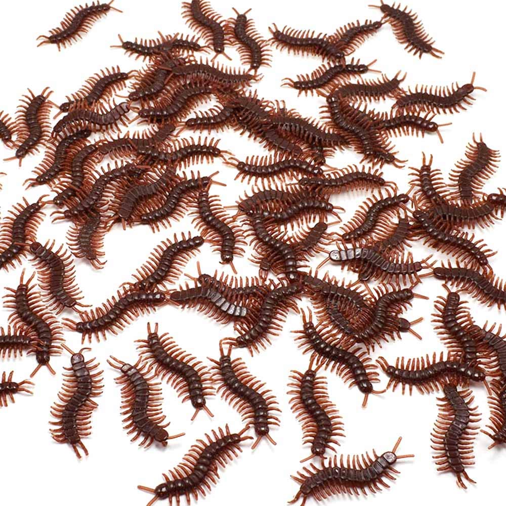 Buy Plastic Bugs Toy,KREISELy 100Pcs Centipedes Joke Toys Plastic ...