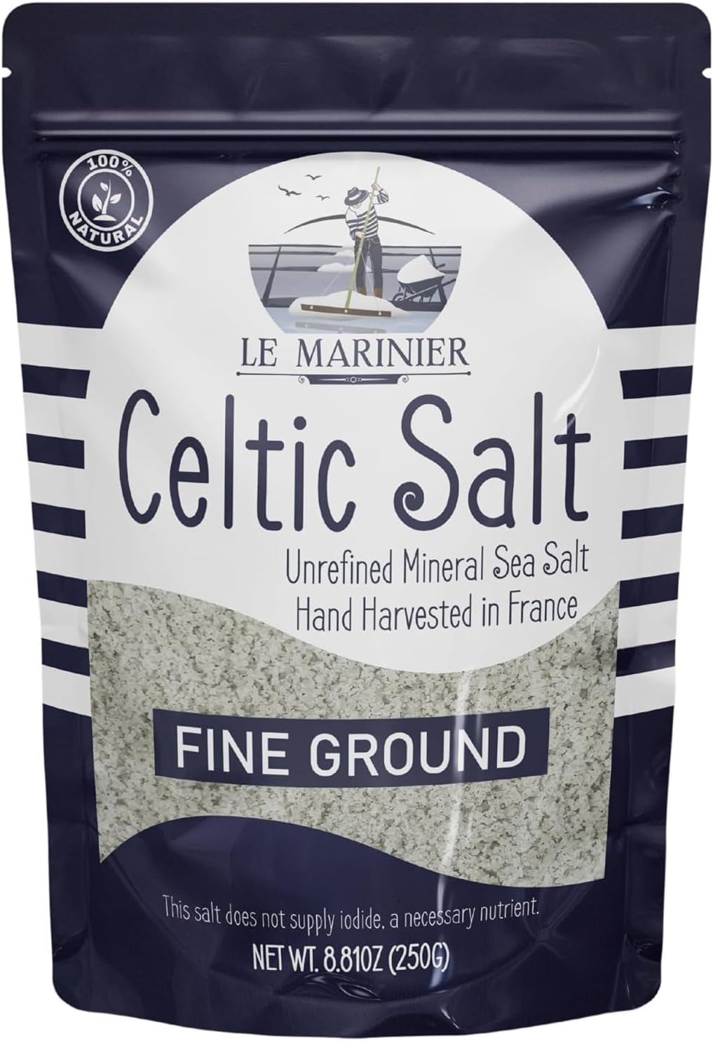 Amazon.com : Le Marinier French Sea Salt Fine Ground, 8.81oz – 0.6lb ...