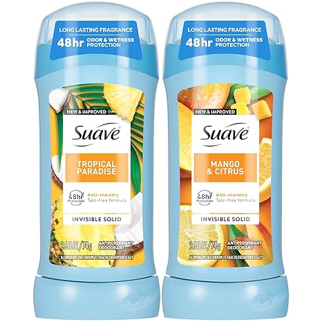 Amazon.com : Suave Antiperspirant Deodorant for Women, Tropical ...