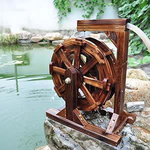 Amazon.com: Water Wheel Fountain, Indoor Water Fountains and Waterfalls ...