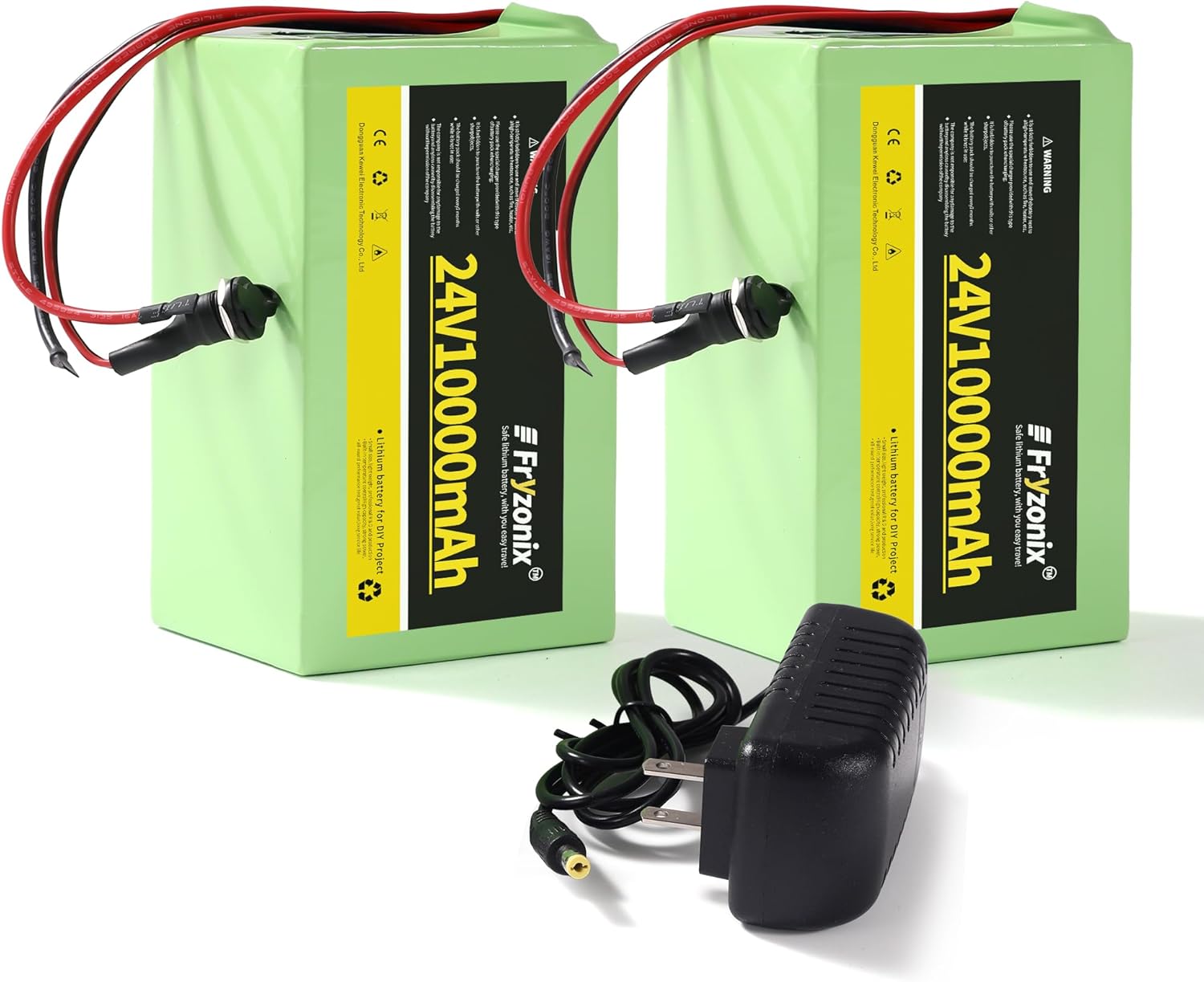 Amazon.com: 2 Pack 24V 10Ah Lithium Battery with 29.4V 1A Charger, 24 ...