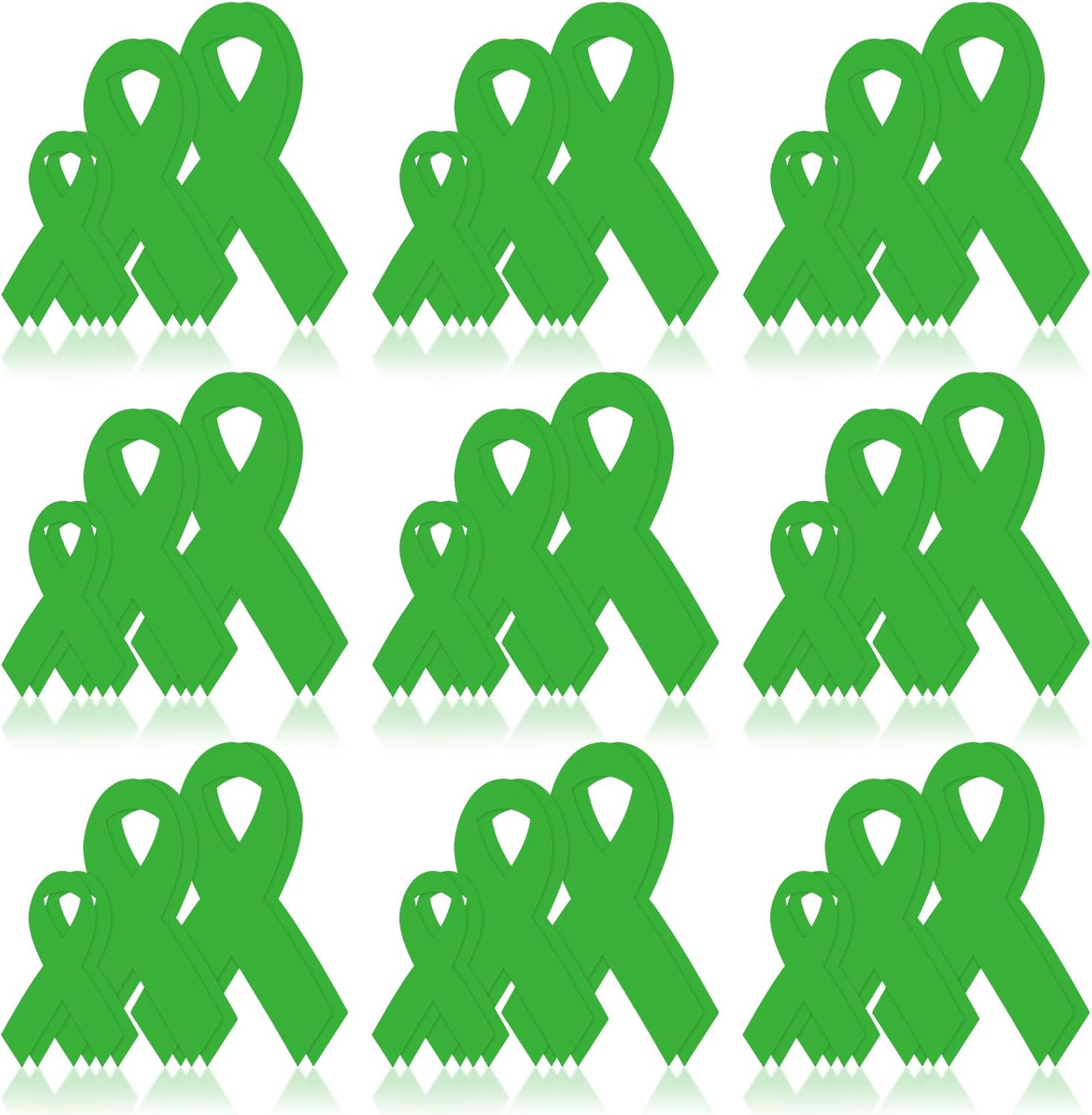 Amazon.com: Colarr 60 Pcs World Mental Health Awareness Green Ribbon ...