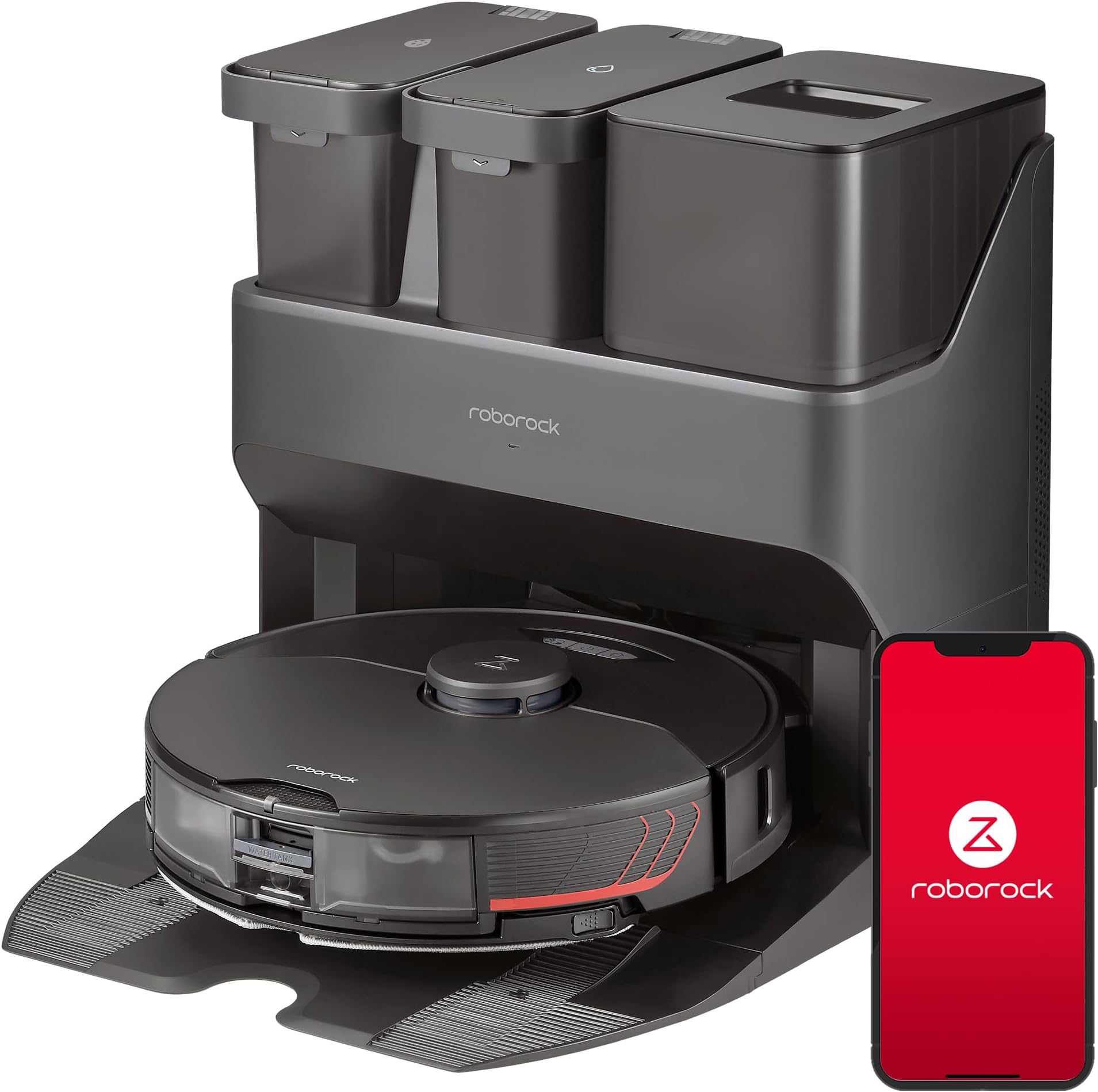 Amazon | Roborock QR52-04 Q Revo(黒) 4way全自動ドックQ搭載 ロボット掃除機 | roborock | ロボット型クリーナー