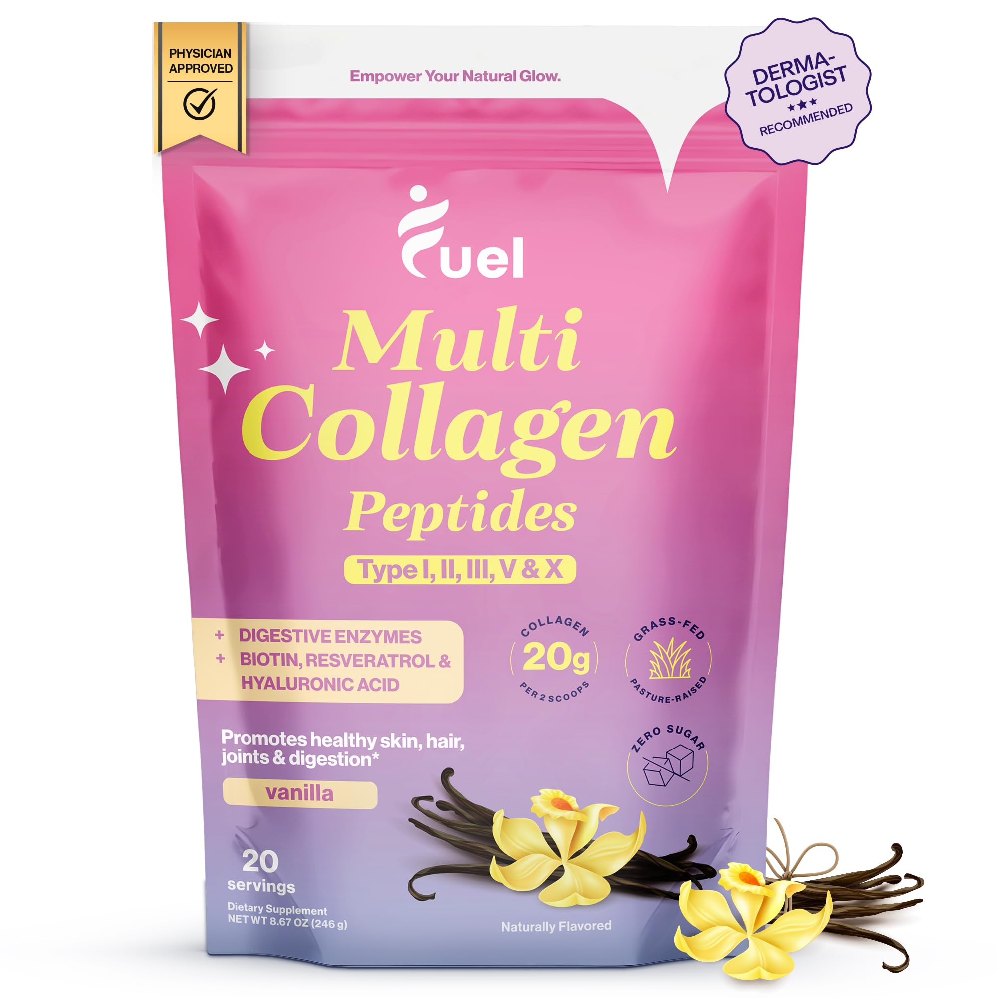 Amazon.com: Fuel Multi Collagen Protein - Multi Collagen Peptides ...