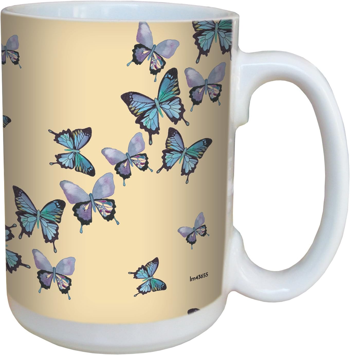 Tree-Free Greetings lm43655 Magnificent Blue Butterflies by Michelle ...