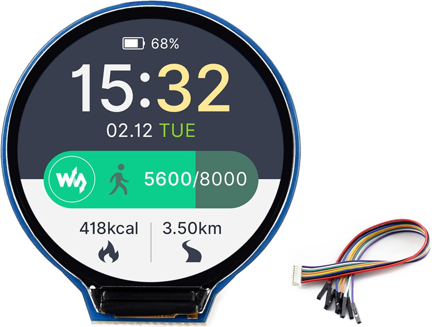 Amazon.com: 1.28inch Round LCD IPS Display Module for Raspberry Pi 4B ...