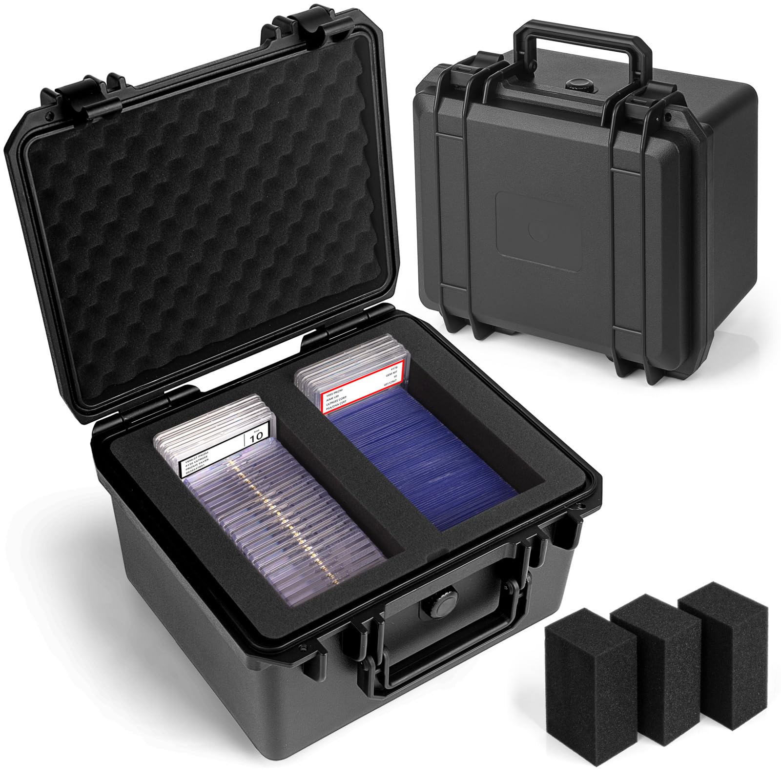 Amazon.com: Bheddi Graded Card Storage Box - Sports Trading Card Slab ...