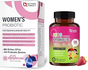 Amazon.com: NATURE TARGET Probiotics-for-Women + Kids Probiotic ...