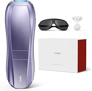 Ulike Air 10 IPL Hair Removal for Women and Men, 65°F Ice-Cooling Contact, Dual Lights, Skin ...