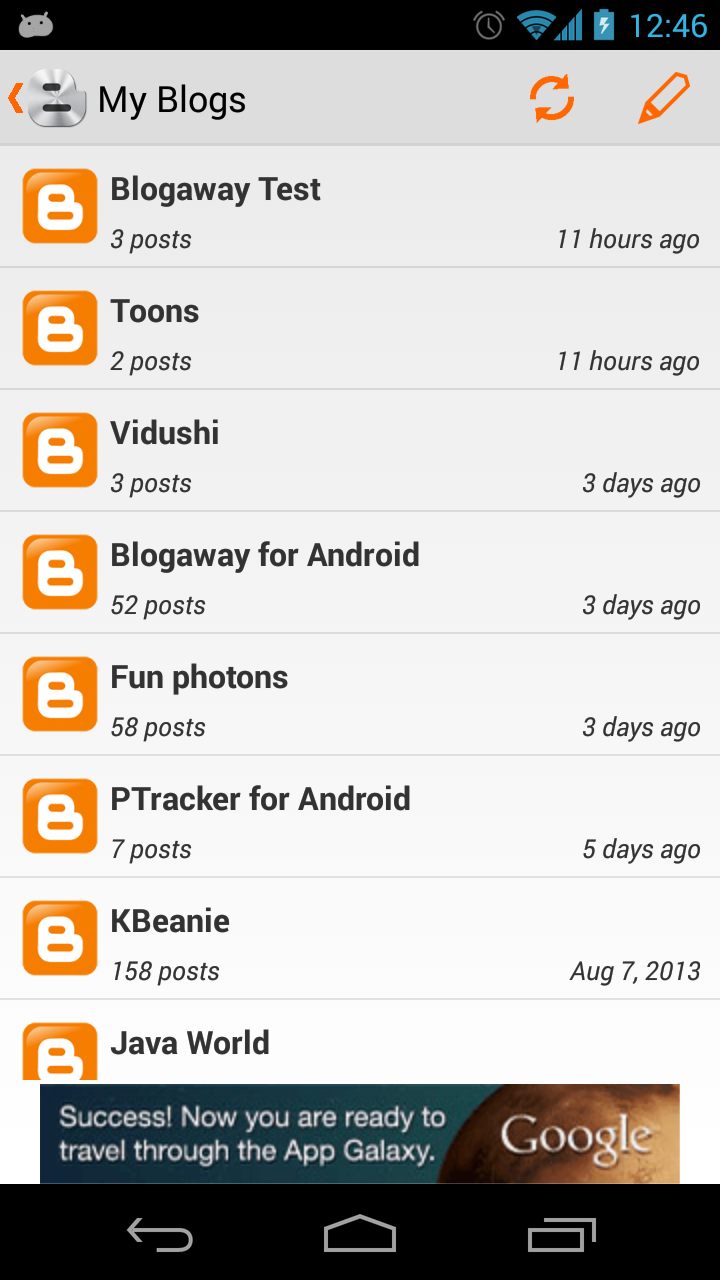 Blogaway for Android(Blogger) - App on Amazon Appstore