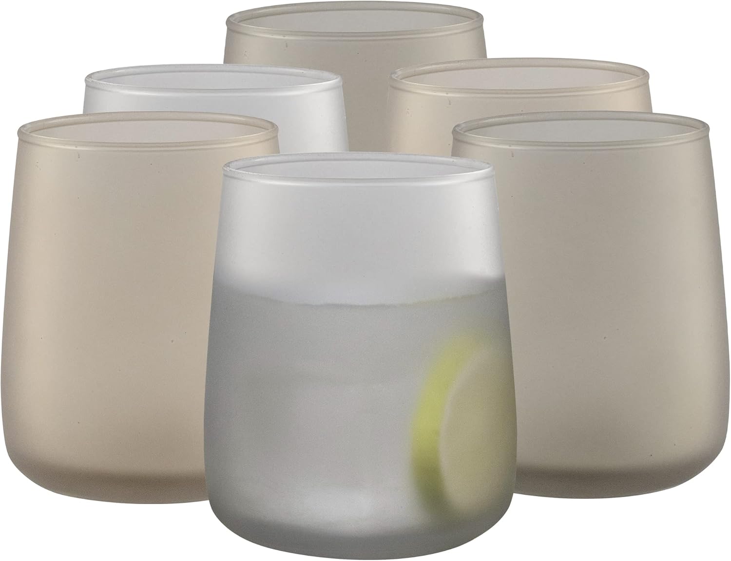 TREND FOR HOME Coloured Water Glasses 300 ml Coloured Glass Tumblers ...