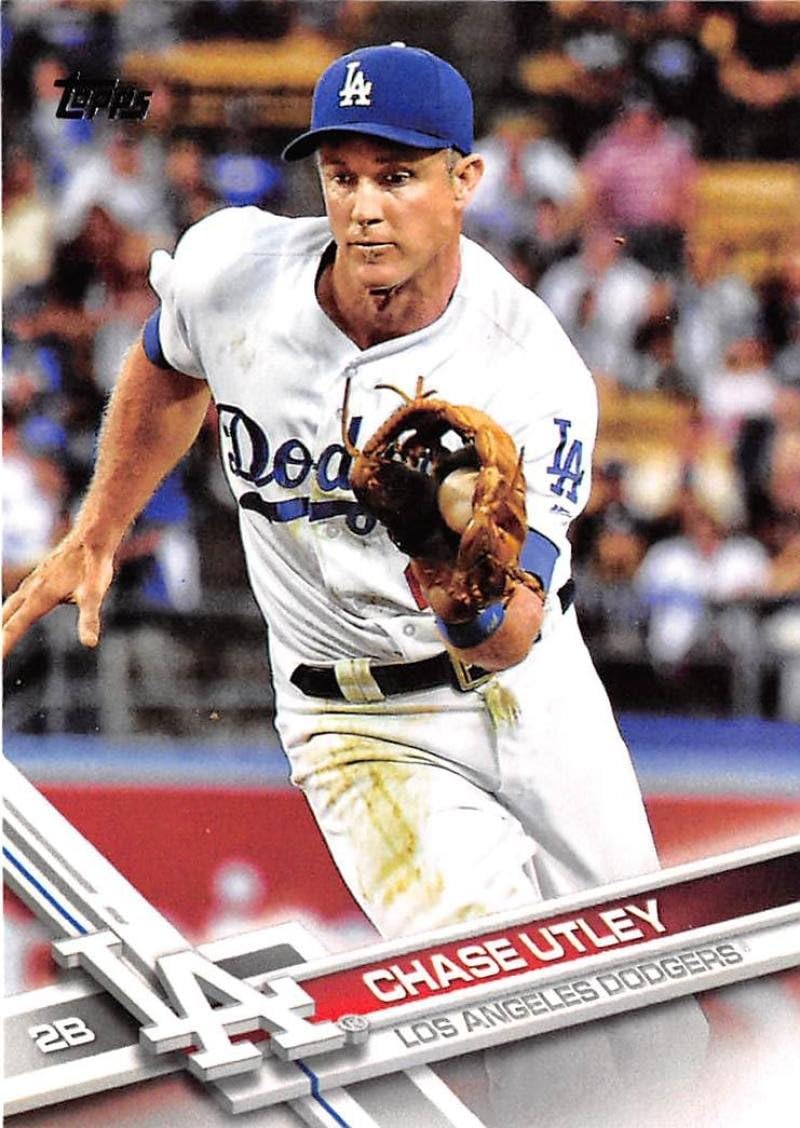 Amazon.com: 2017 Topps Series 1#134 Chase Utley Los Angeles Dodgers ...