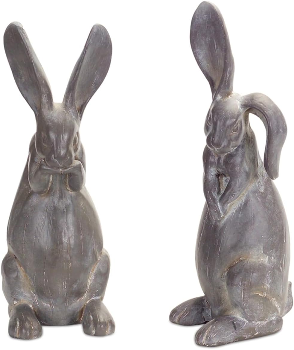 Amazon.com: HomeStock Renaissance Rhapsody Stone Rabbit Garden Statue ...