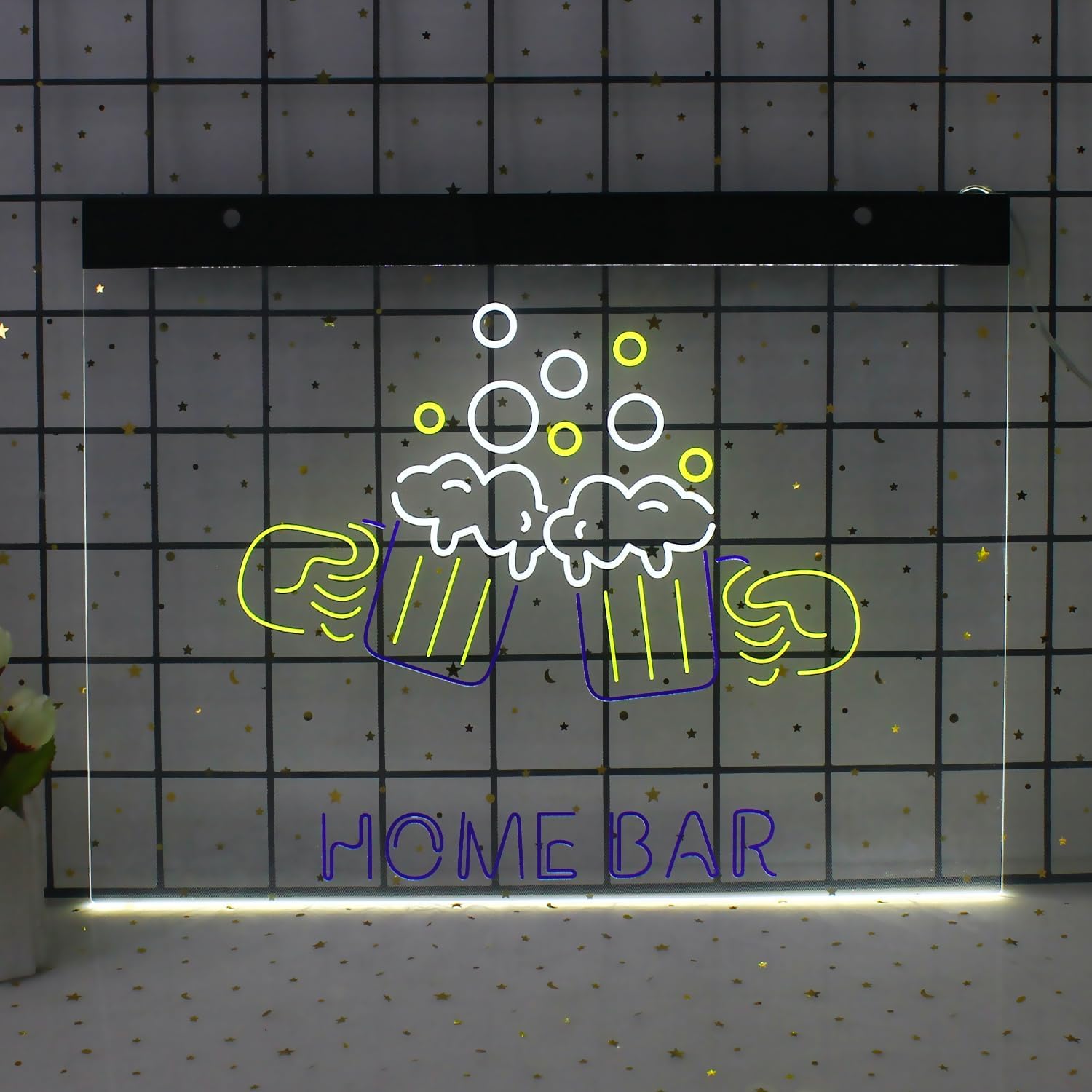 Home Bar Neon Signs LED Neon Light Sign Cheers Bar Neon Sign USB ...