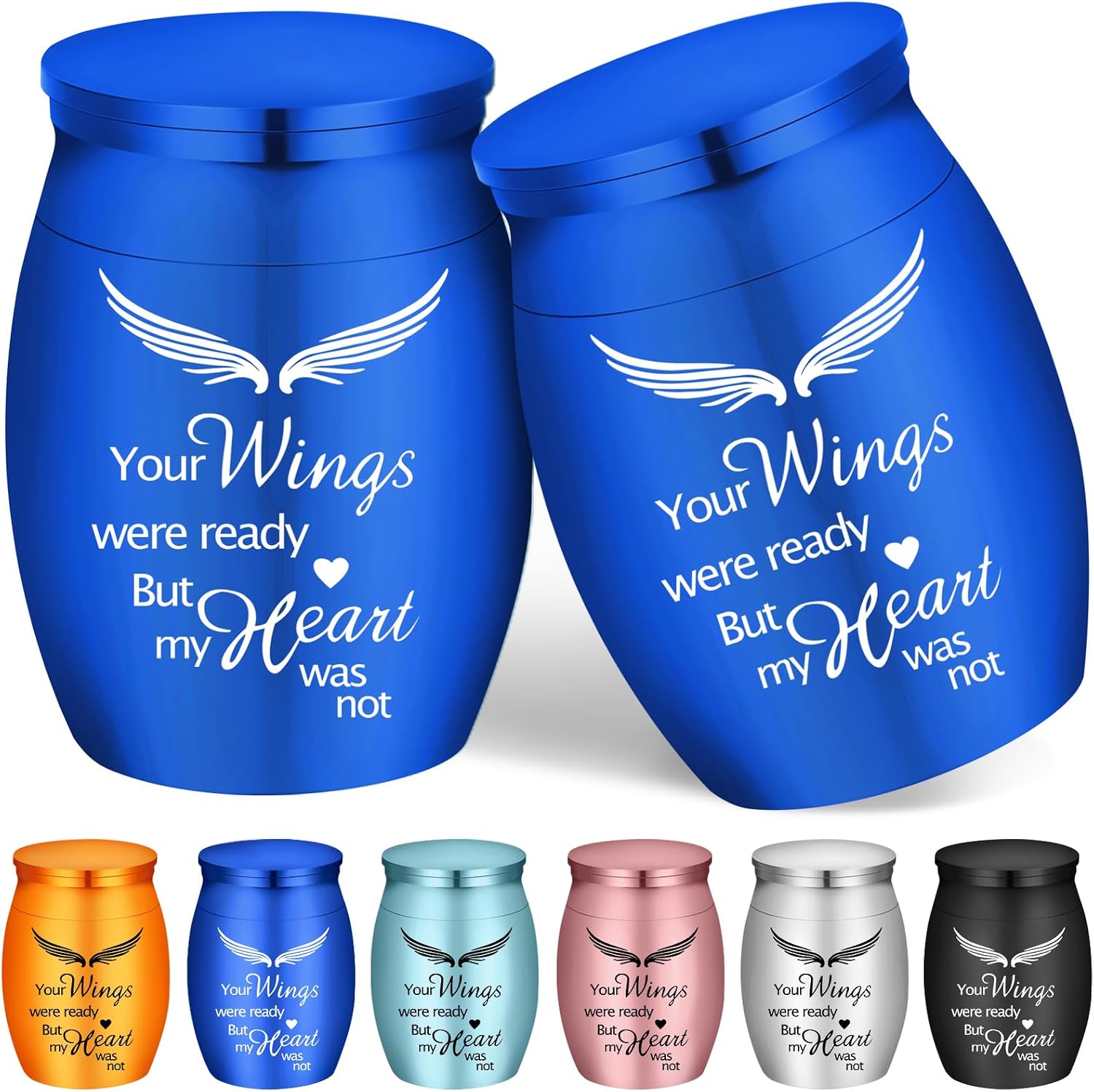 Amazon.com: 1.6 Inch Small Urns for Human Ashes Mini Cremation, 2Pcs ...