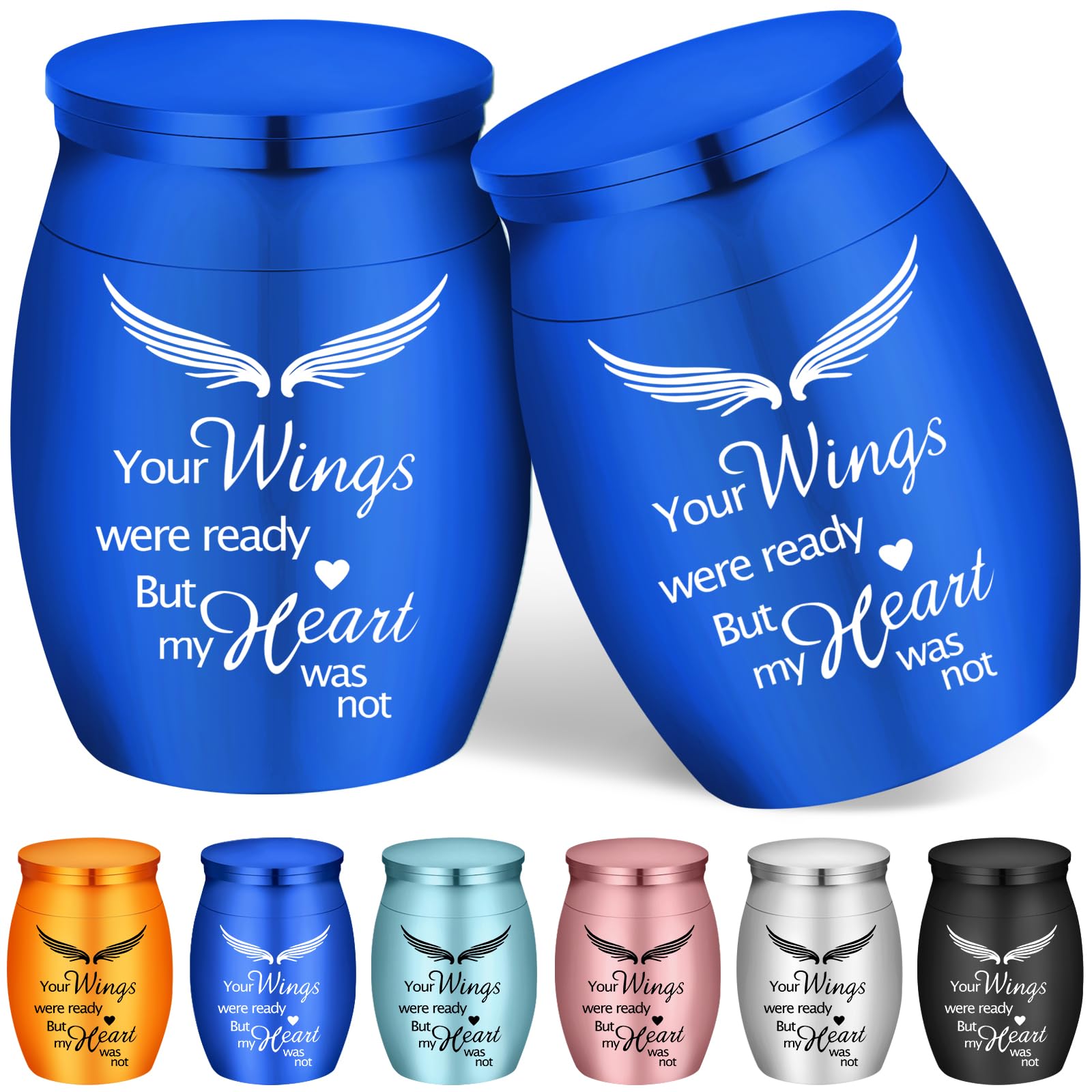 Amazon.com: 1.6 Inch Small Urns for Human Ashes Mini Cremation, 2Pcs ...