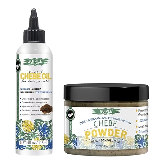 Amazon.com: Naturals Organic African Chebe Powder and Oil Moisturizer ...