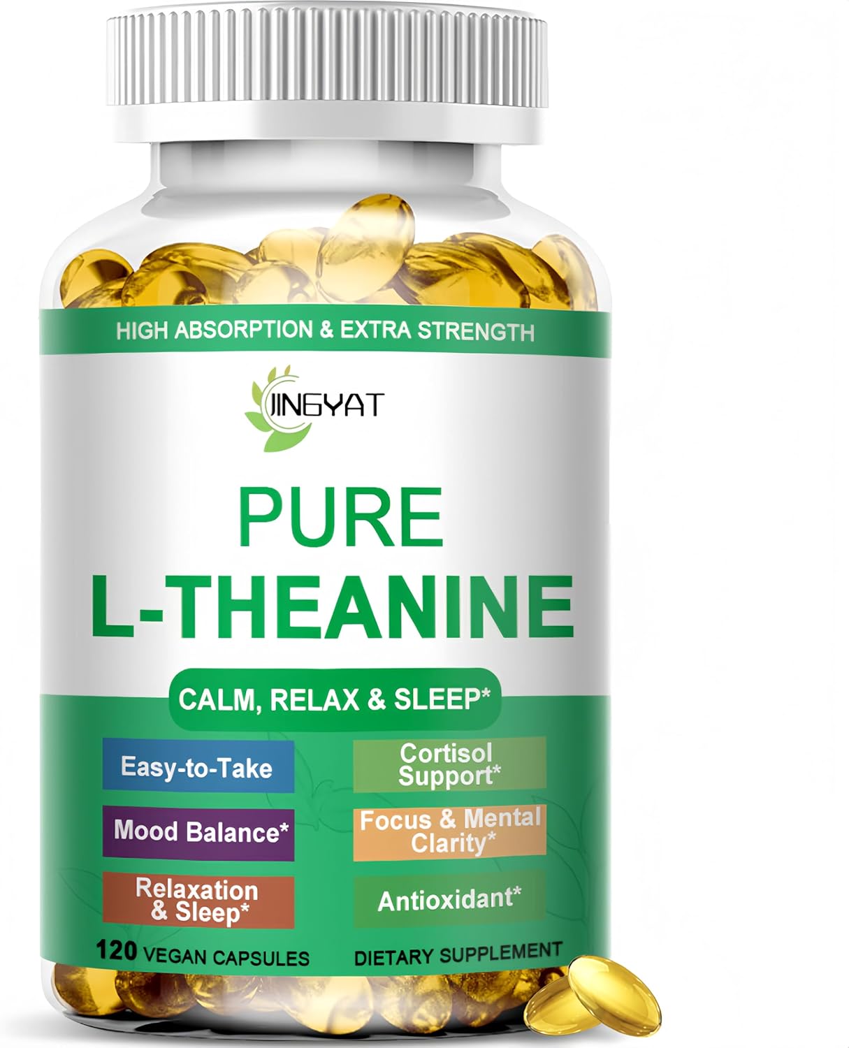 Amazon.com: L Theanine Softgels, Extra Strength Pure L-Theanine 400mg ...