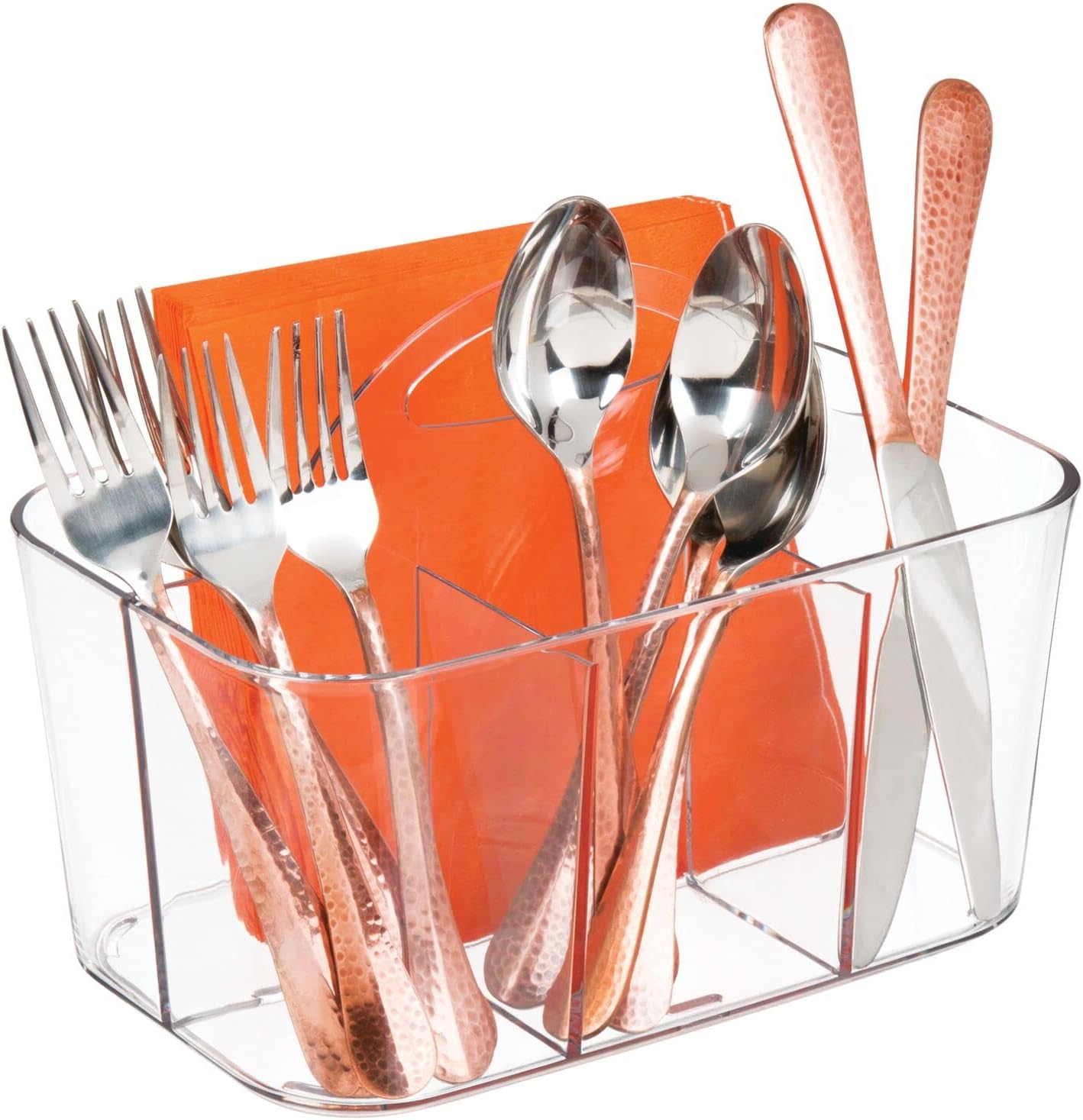 Amazon.com - EDHAS 3 Compartment Flatware Caddy, Cutlery Utensil Holder ...