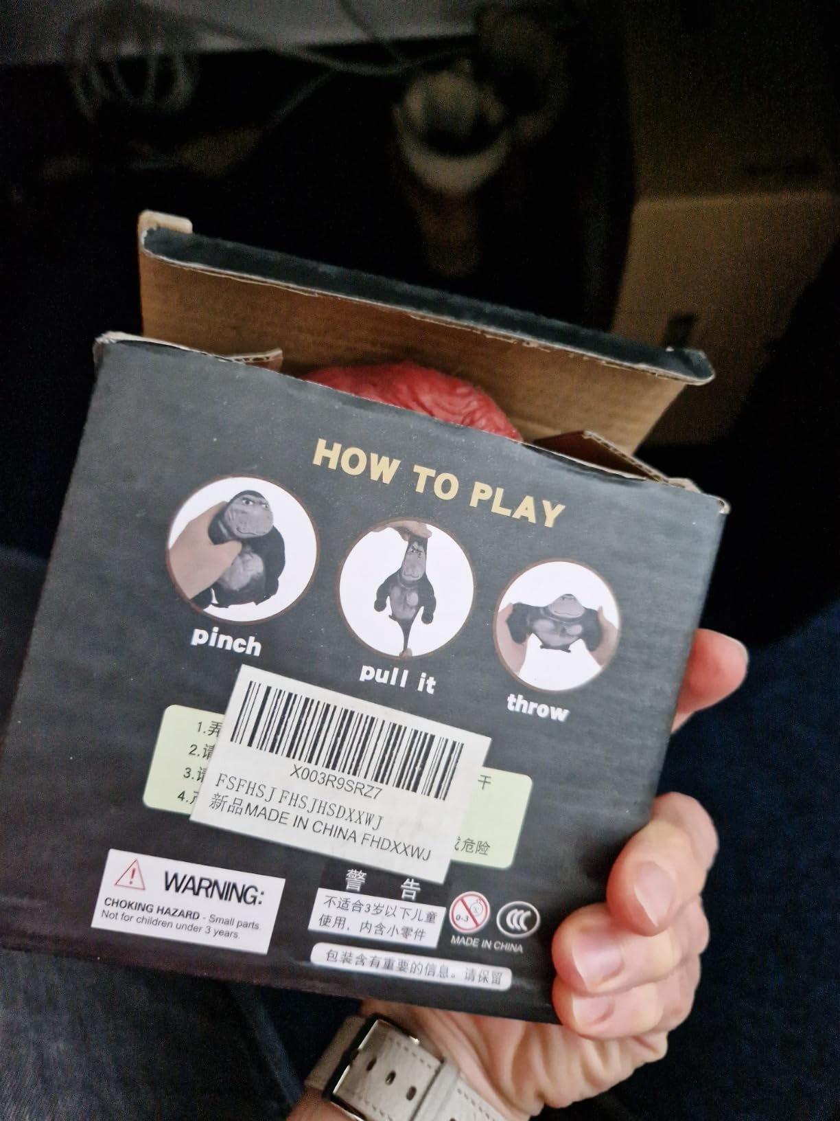 Amazon.com: FSFHSJ Funny Red Monkey Toy, Squeeze Gorilla Toy, Stretchy ...