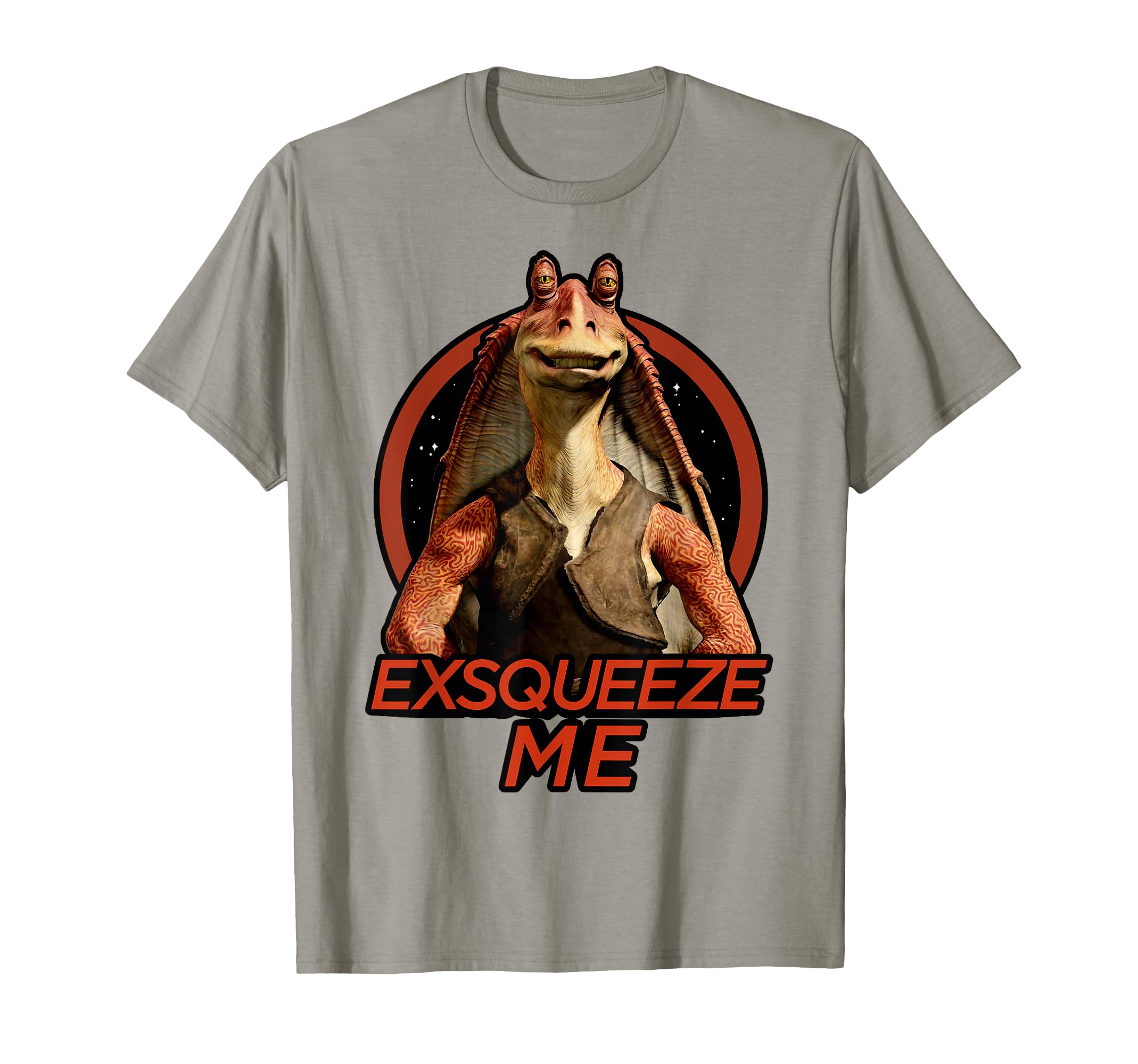 Amazon.com: Star Wars Jar Jar Binks Exsqueeze Me Graphic T-Shirt Z1 T ...