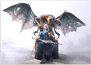 Amazon.com: Displate Official Witcher Metal Poster Magnetic Mounting ...