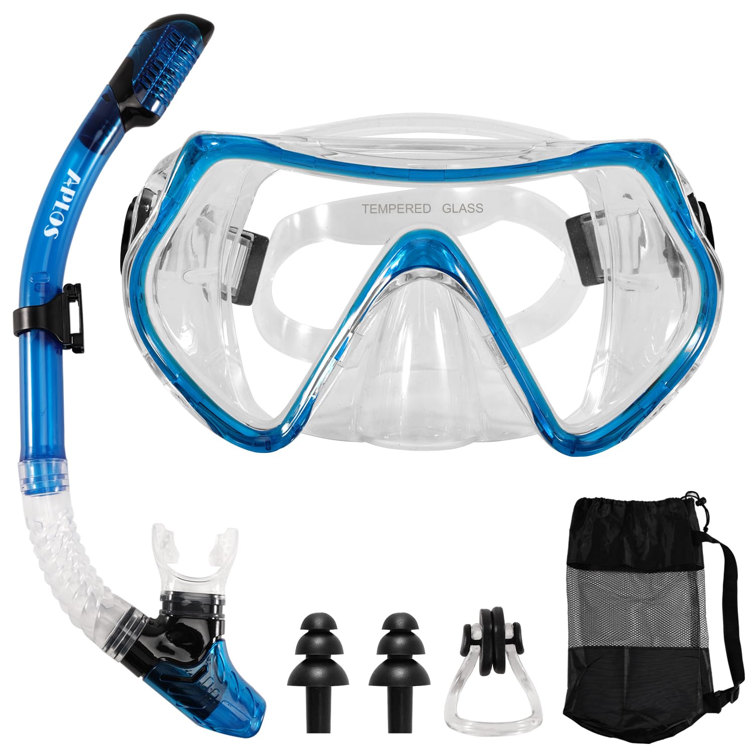 Snapklik.com : Snorkeling Gear For Adults, Dry-Top Snorkel Set ...