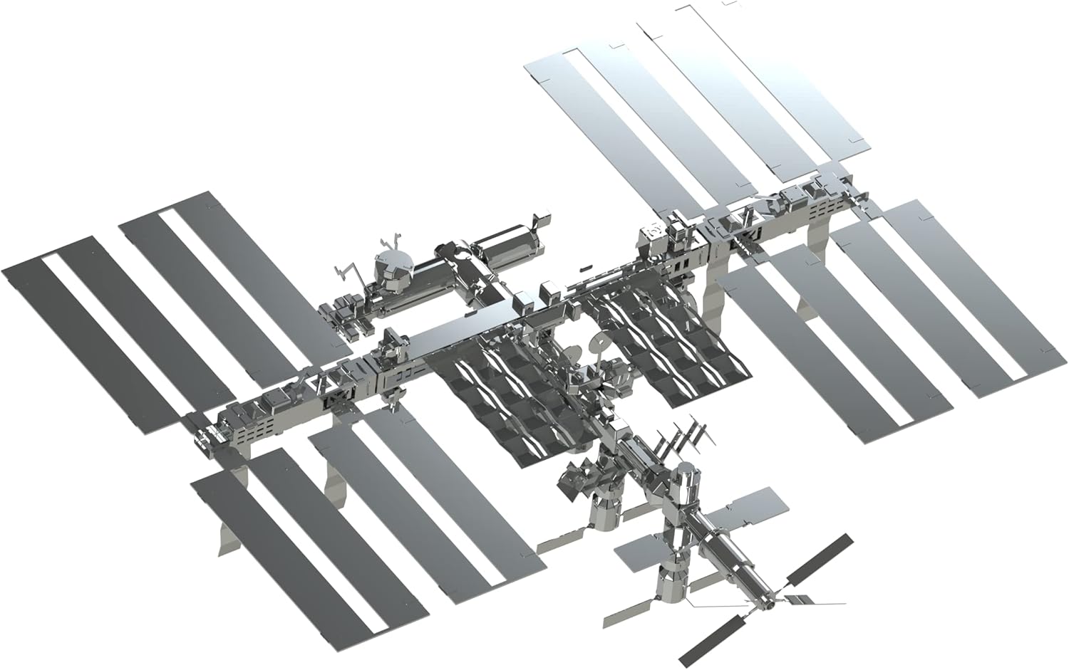 Metal Time International Space Station Model Iss Space Station Metal Model Kit 3d Metal Model