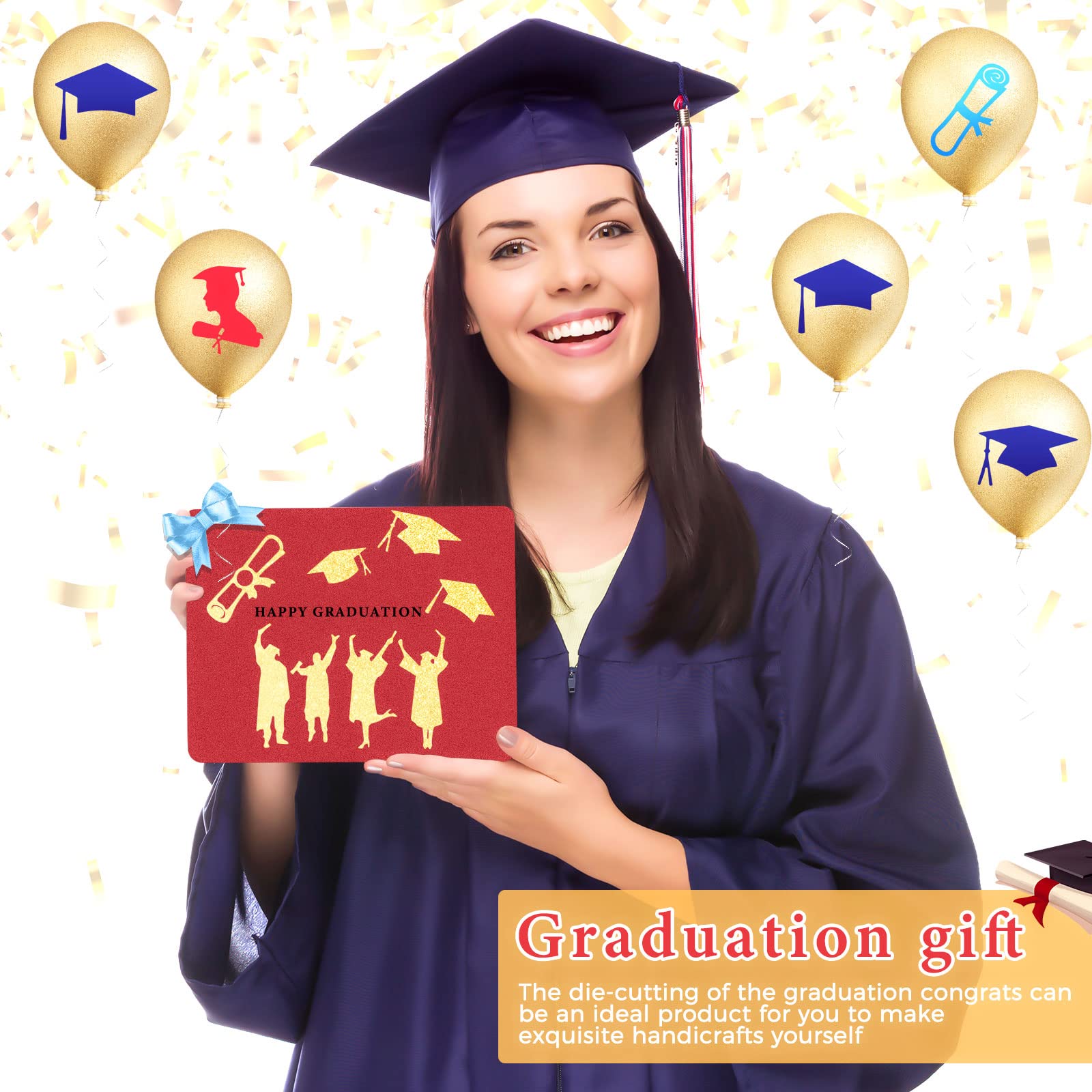 Snapklik.com : 16 Pcs Graduates 2024 Die Cuts, Graduation Theme Die ...
