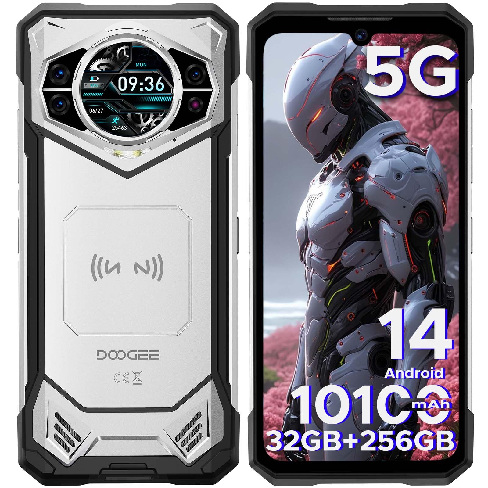 DOOGEE S200 Rugged Smartphone 5G, Dimensity 7050 Android 14 Rugged ...