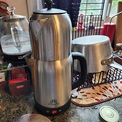 Amazon.com: Ethniq TeaVibe Electric Turkish Tea Maker - Stainless Steel ...