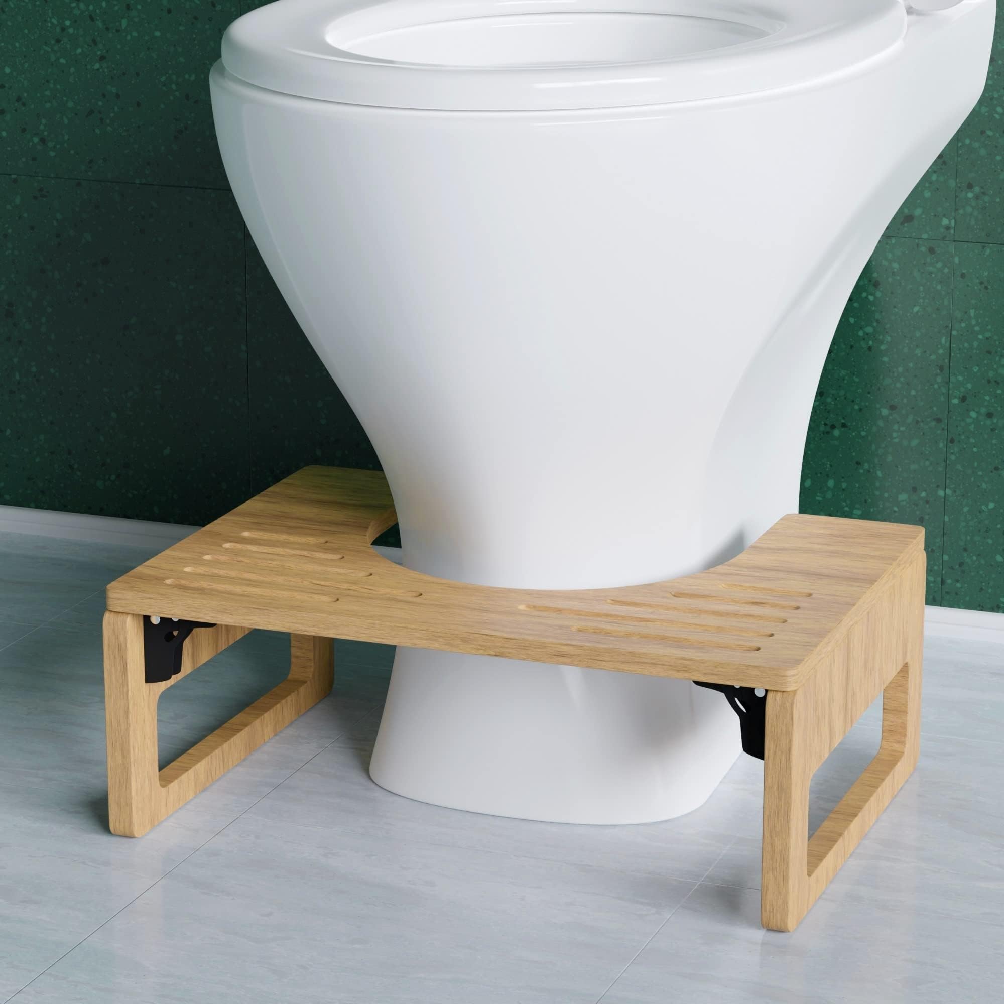 Squatty Potty The Original Toilet Stool - Bamboo Flip, 7" & 9" Height ...