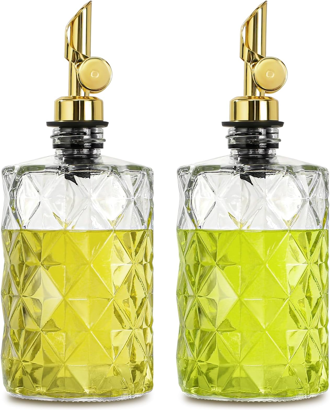 Amazon.com: Godinger Oil and Vinegar Dispenser Cruet Set, Condiment ...
