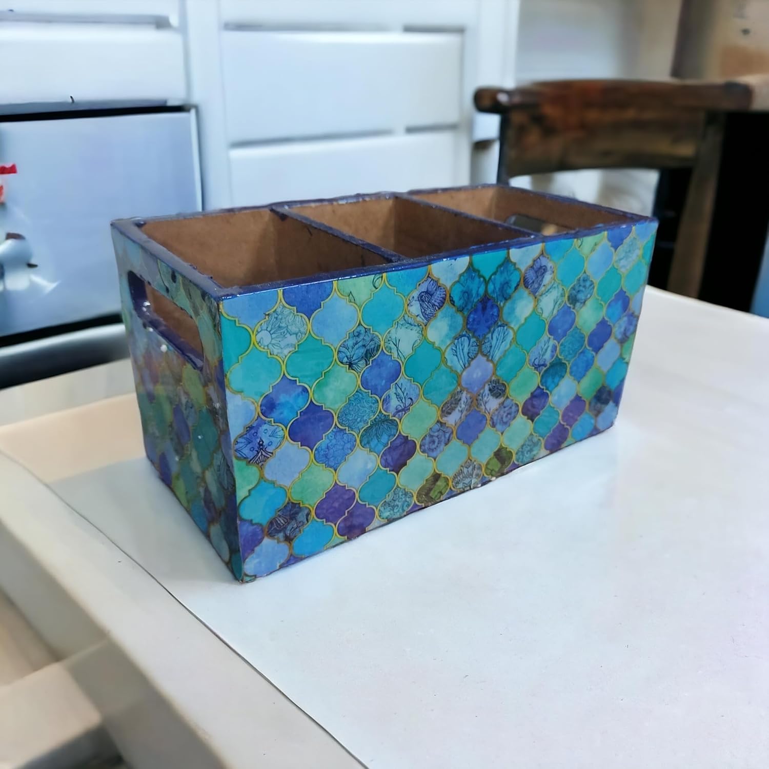 CRAFTHOME Wooden Spoon Stand I Spoon Holder For Dining Table Countertop ...