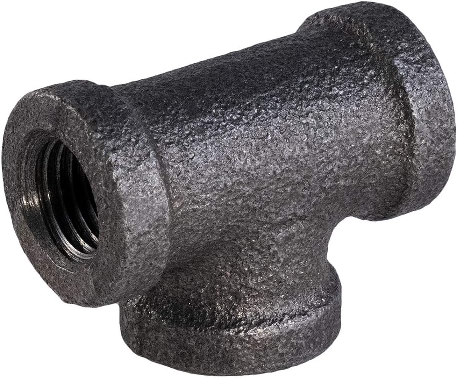 Amazon.com: Supply Giant CNUF0038 High Pressure Black Malleable Tee ...