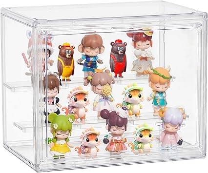 Amazon.com: Acrylic Display Case,3 Layer Clear Display Case Adjustable ...