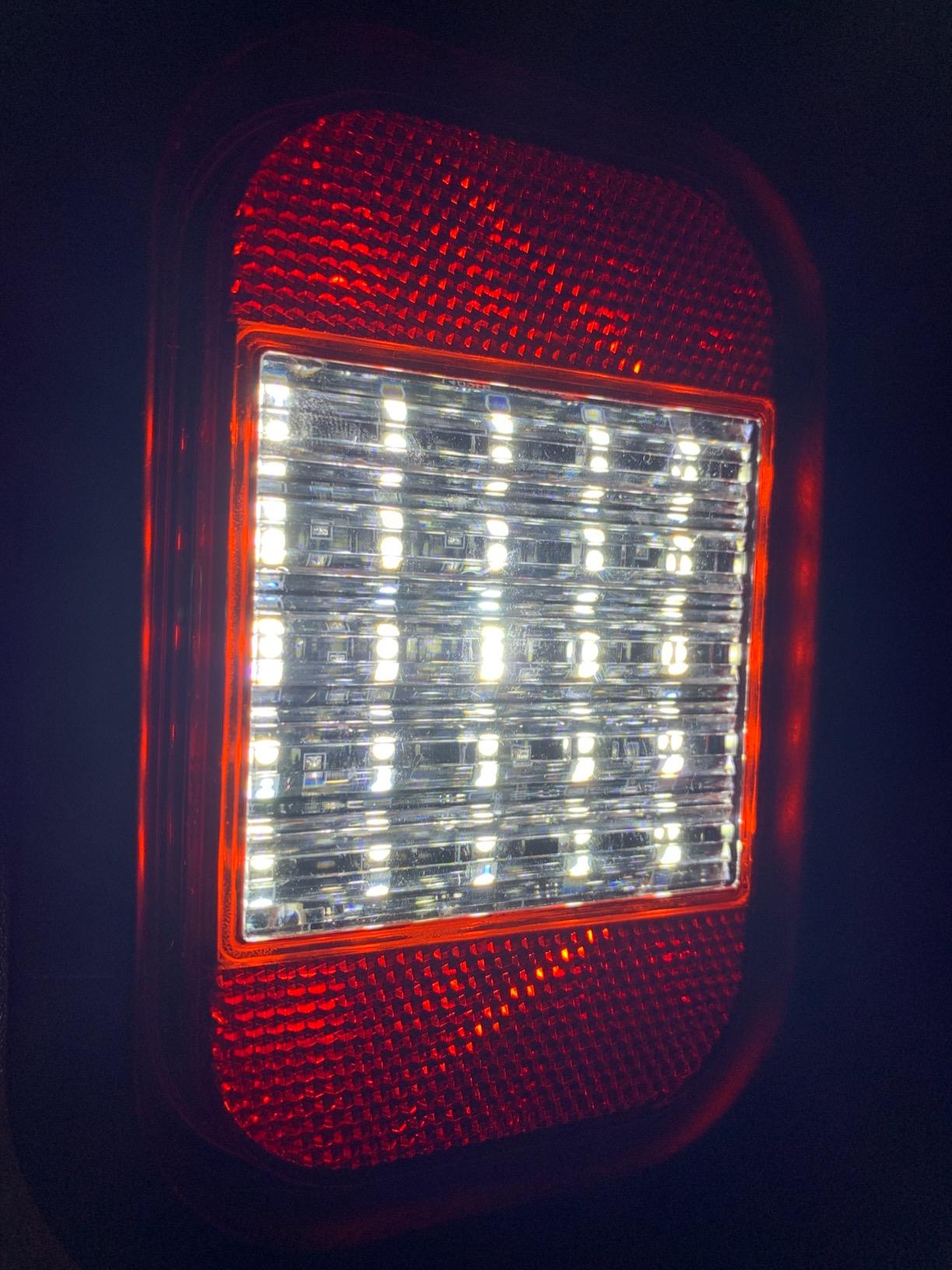 Amazon.com: Qty 2-5x3" Clear/White Rectangle 25 LED Reverse/Backup ...