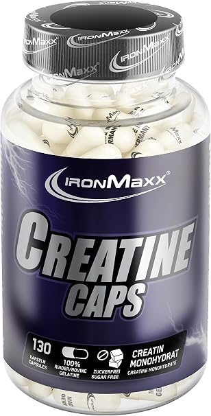 IronMaxx Creatine Caps - 130 Kapseln | 4800mg Creatin Monohydrat pro ...