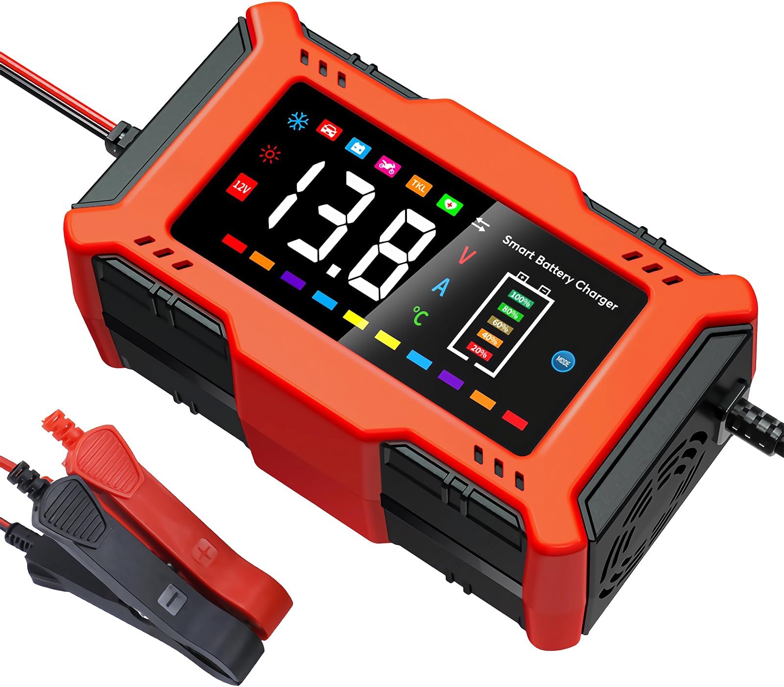 Augoing Battery Charger for 12V6A Lead Acid and 14.6V Lithium (LifePO4 ...