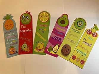 Amazon.com: Bookmarks, Cute Bookmarks, Fruit Scented Bookmarks for Kids ...
