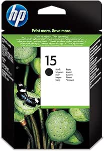 HP C6615DE 15 Large Original Ink Cartridge, Black, Single Pack : Amazon ...