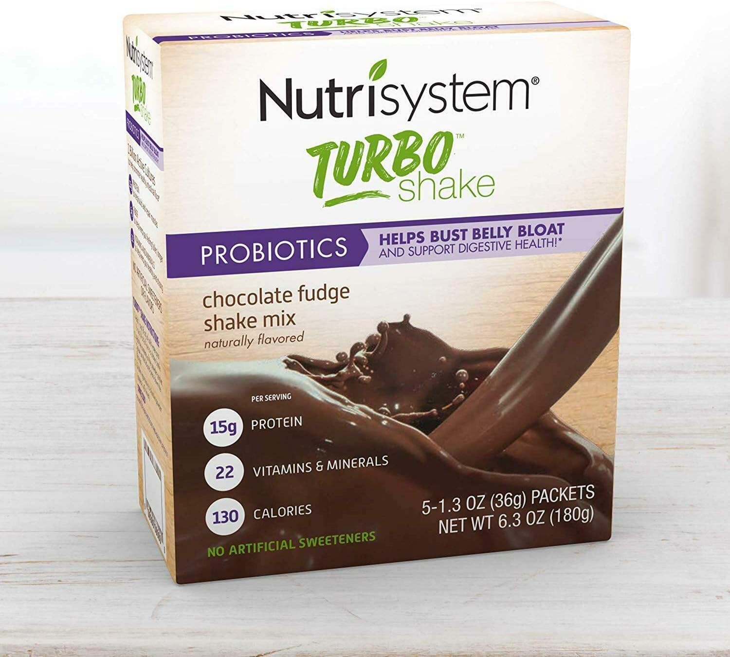 Amazon.com: Nutrisystem Turbo Shake Probiotics, Chocolate Shake Mix, 5 ...