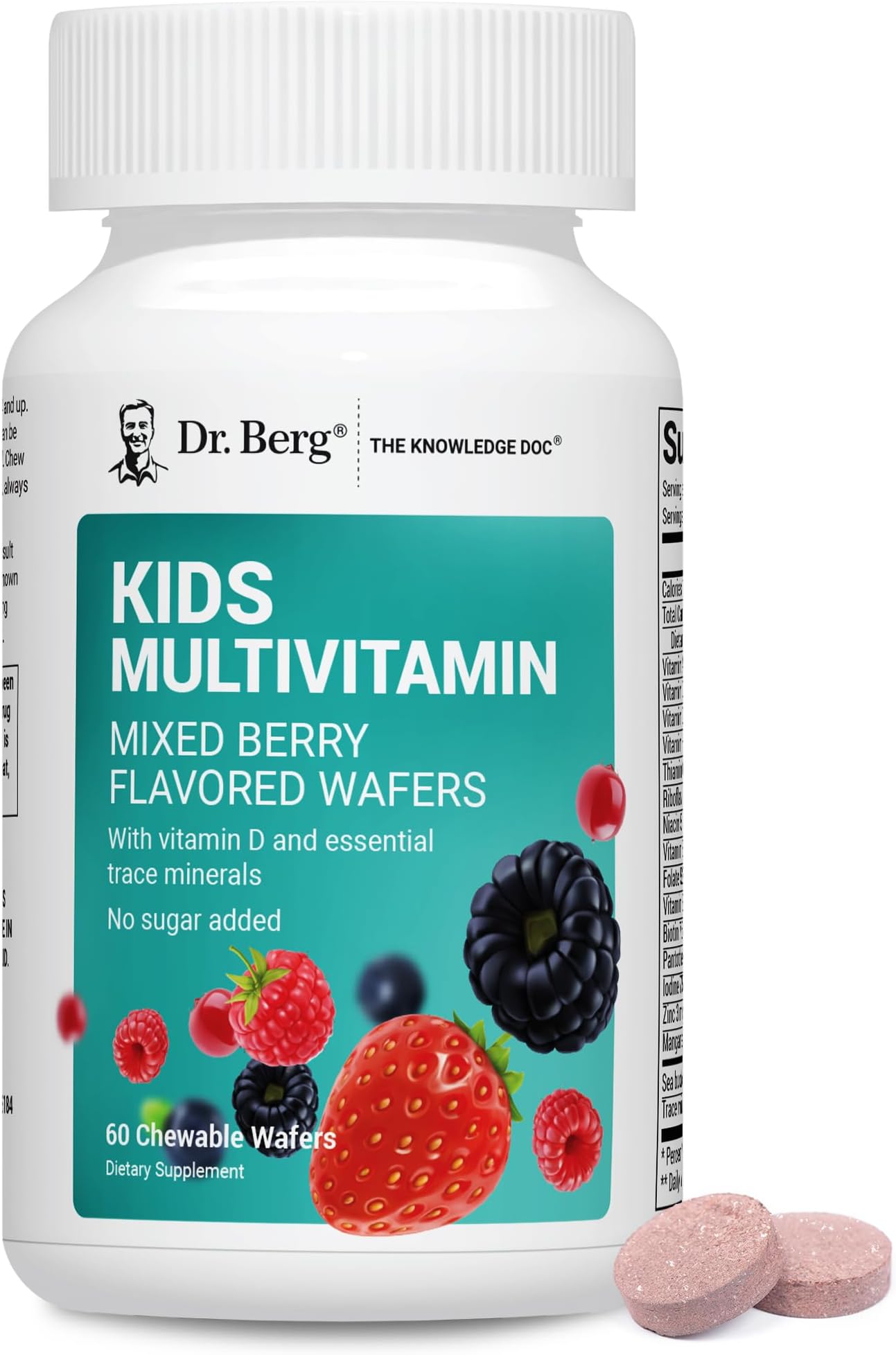 Amazon.com: Dr. Berg Kids Chewable Multivitamins (NOT Sweetened w/Sugar ...