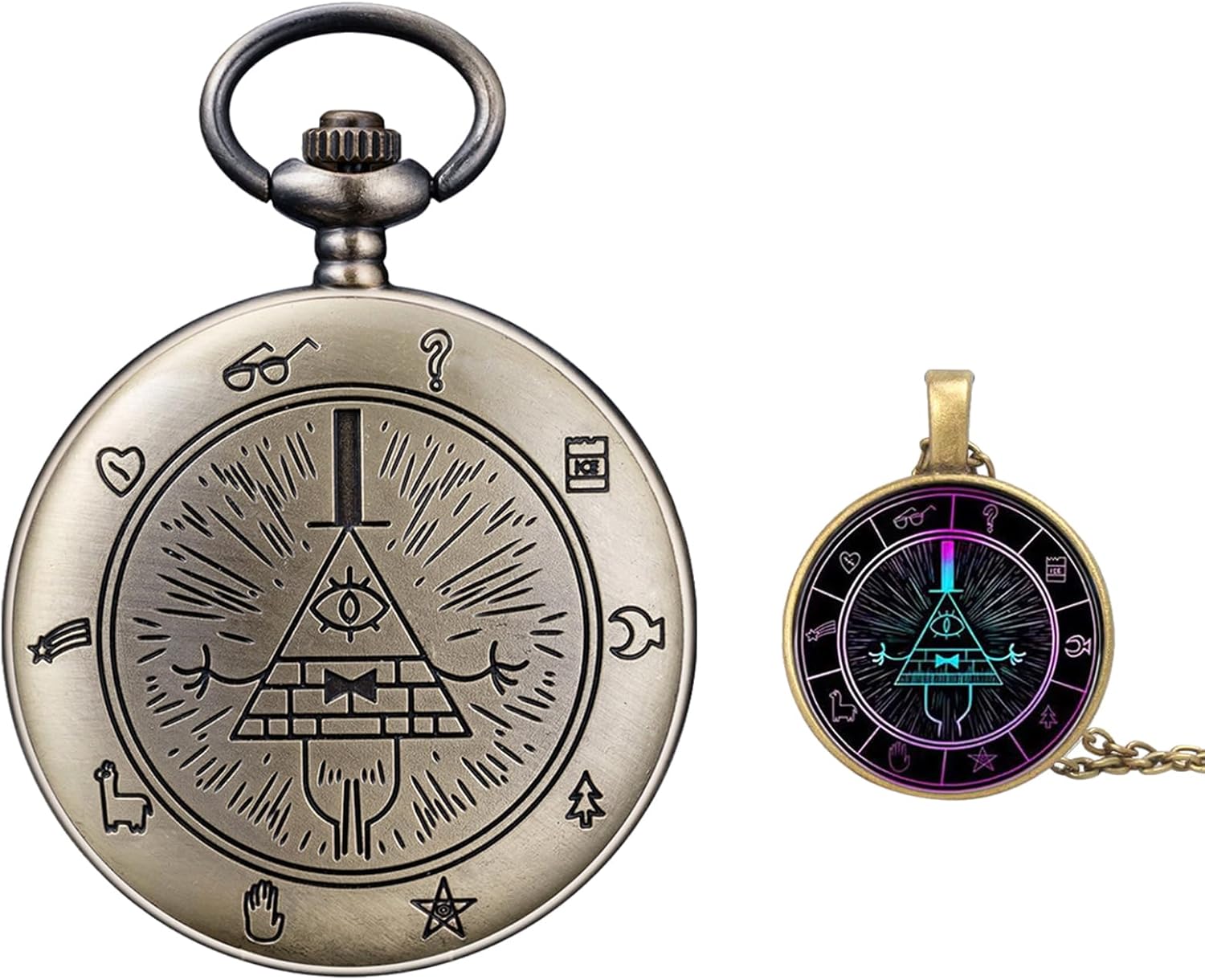 BOSHIYA Vintage Quartz Pocket Classic Watch Arabic Numerals Scale Watch ...