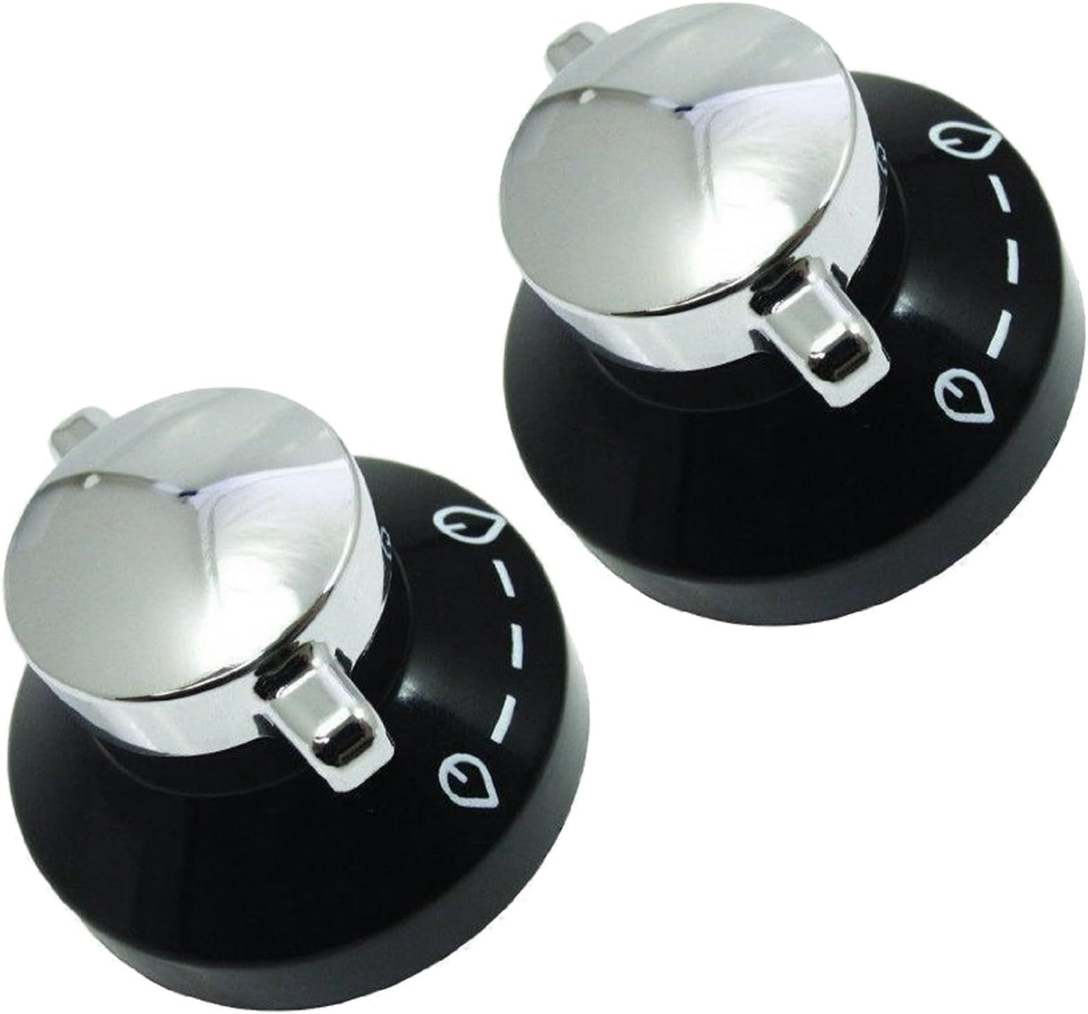 Stoves Genuine Gas Hob Oven Cooker Knob Control Switch (Black/Silver ...