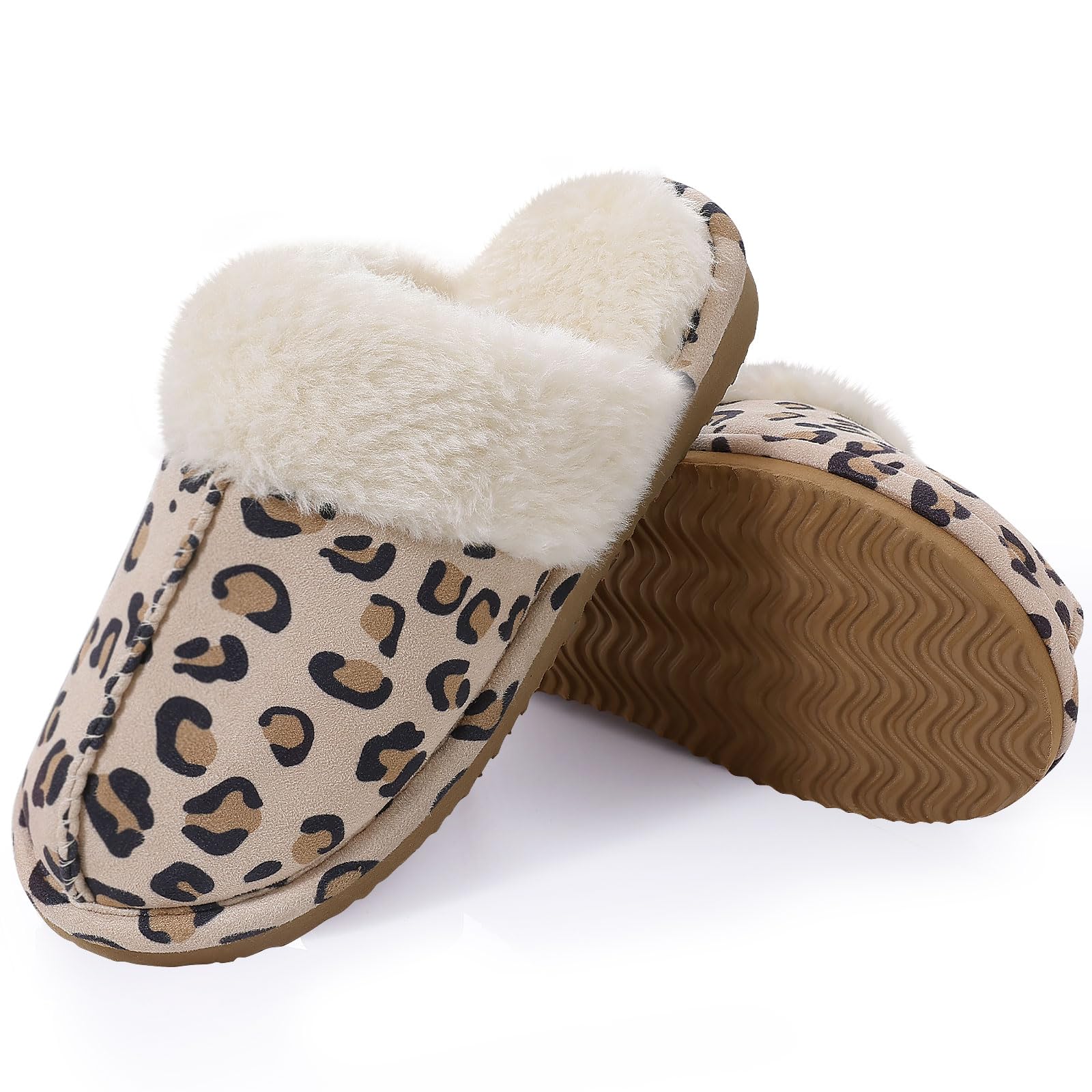 Snapklik.com : Litfun Womens Fuzzy Memory Foam Slippers Fluffy Winter ...