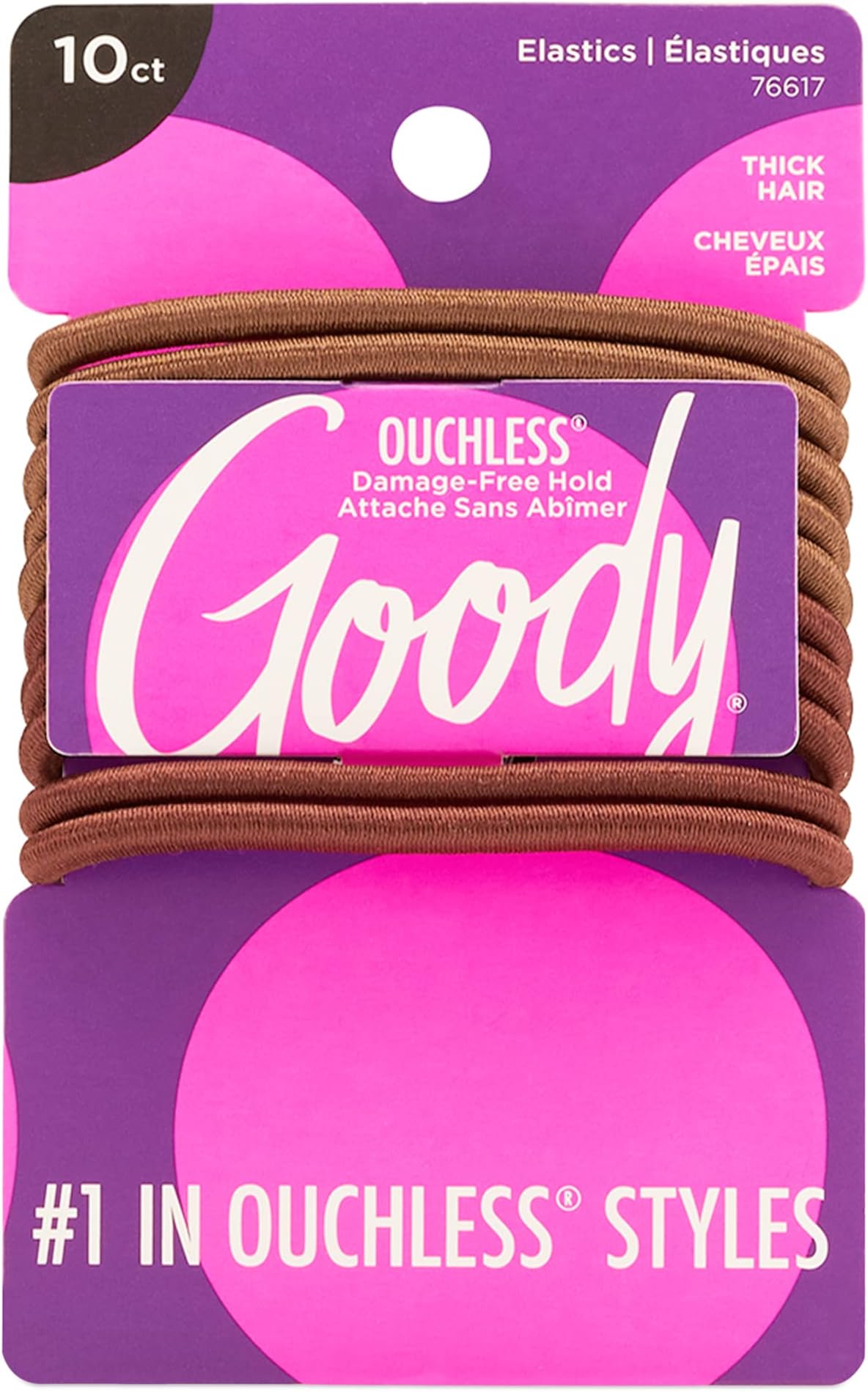 Amazon.com : Goody Nonslip Womens Elastic Hair Tie - 10 Count, Colour ...