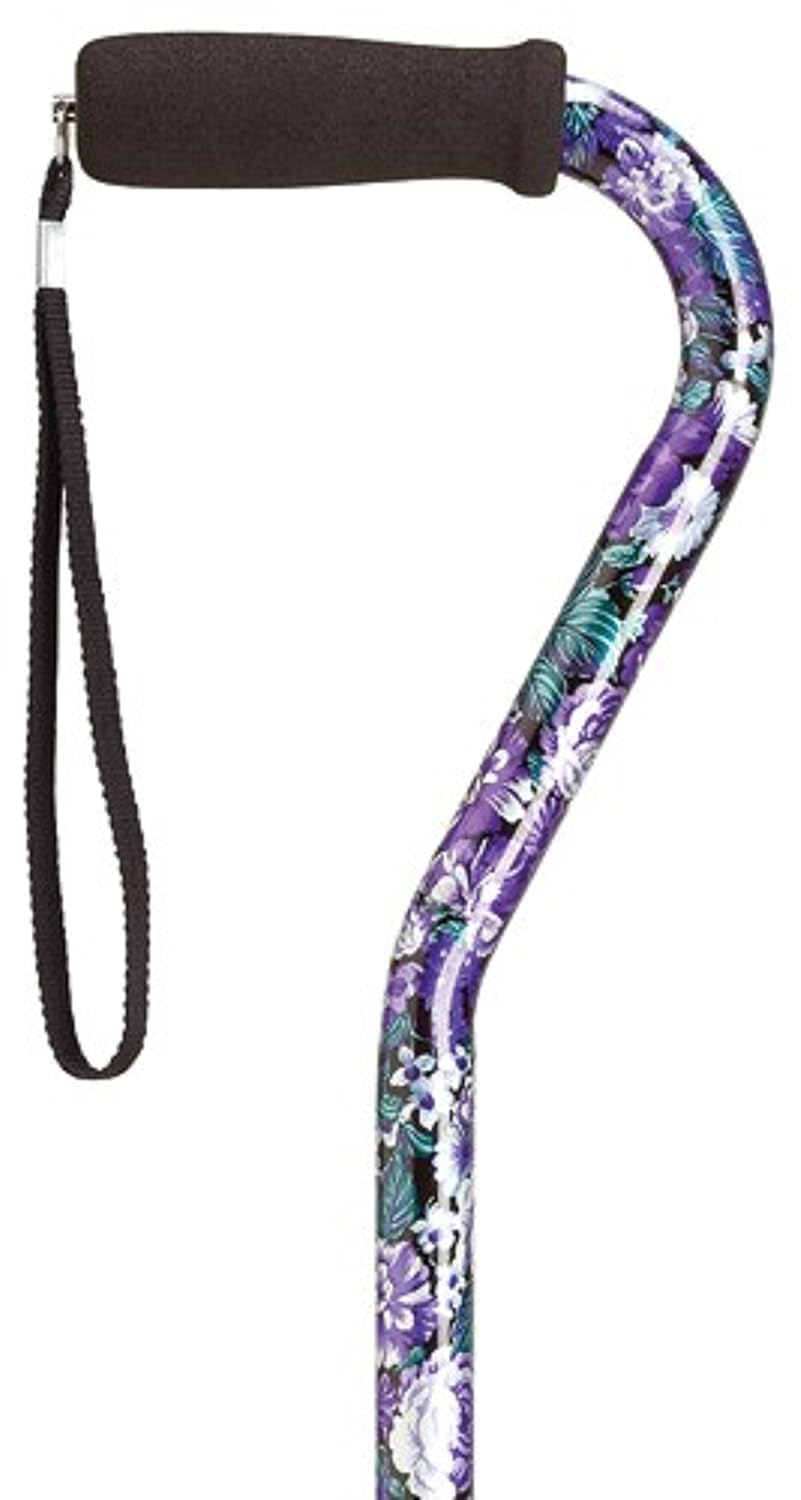 Amazon.com : Adjustable Center Balance Grip Cane Mauve Aluminum ...