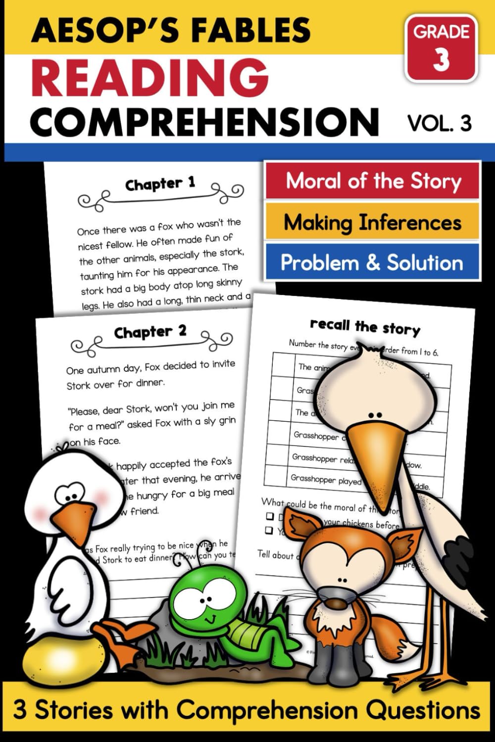 Amazon.com: Aesops Fables Moral of the Story Reading Comprehension ...