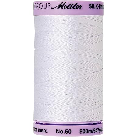Amazon.com: Mettler Silk-Finish Cotton Thread 50 wt. 547 Yd / 500 M Spool